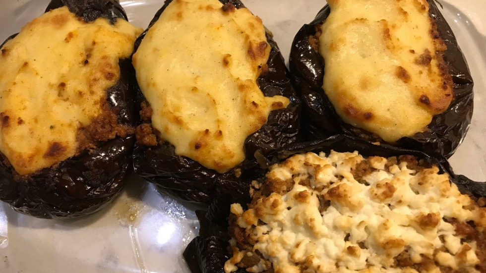 Papoutsakia - Gevulde aubergines - Koken met Elefteria